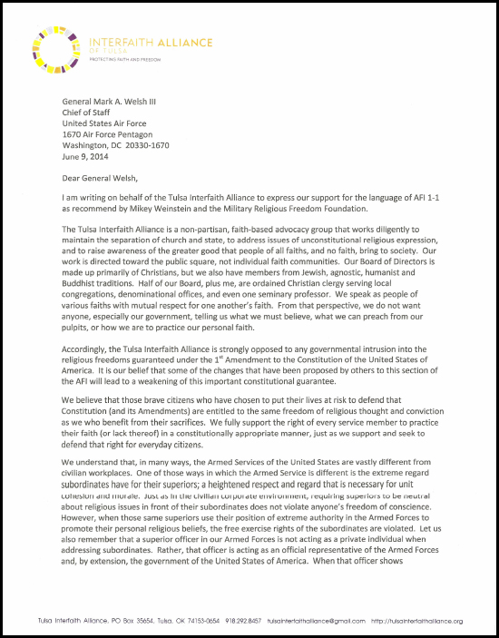 BREAKING: MRFF, allies defend Air Force religious liberty regulation in ...
